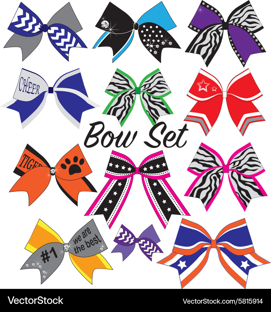 Cheerleading Bow Vector Images (39)