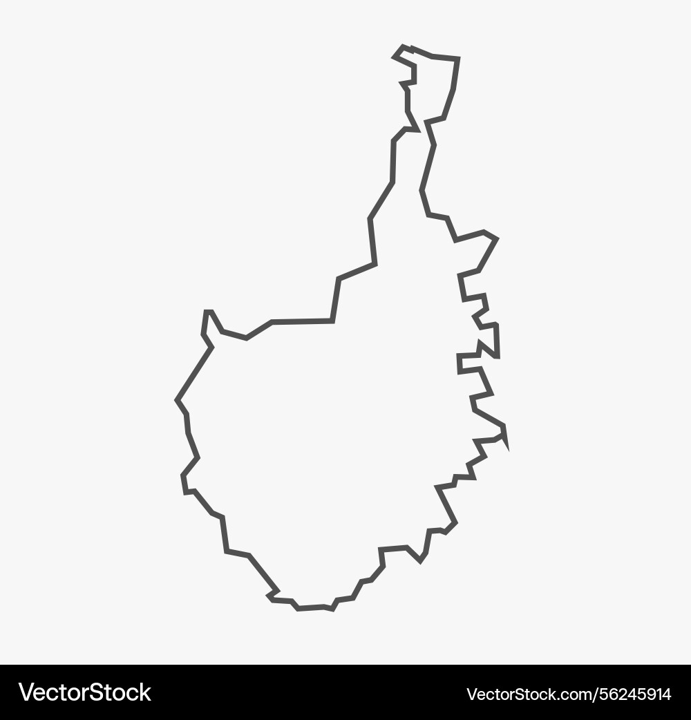 Chitradurga district map karnataka state india Vector Image