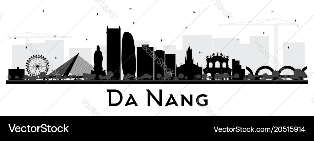 Da Nang City Skyline Royalty Free Vector Image