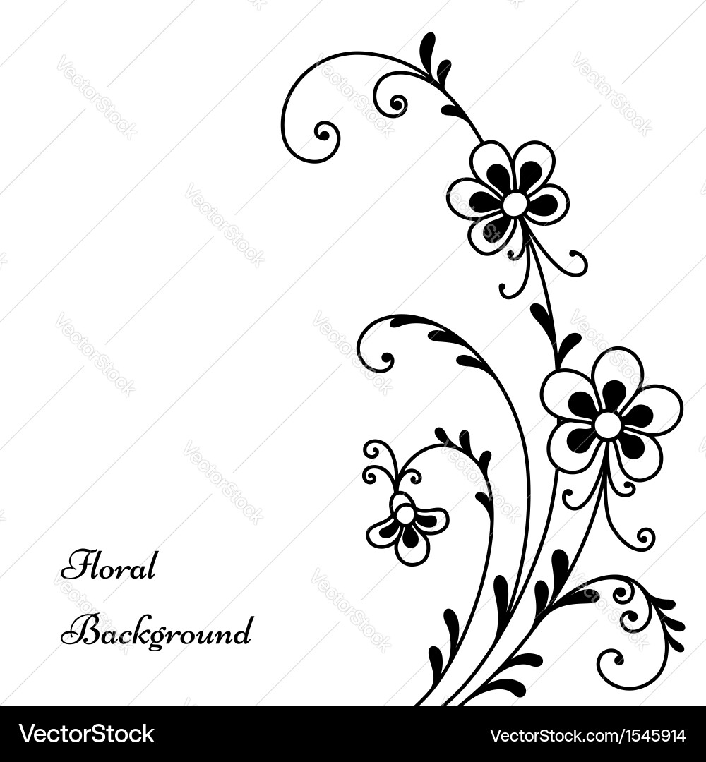 Floral background Royalty Free Vector Image - VectorStock