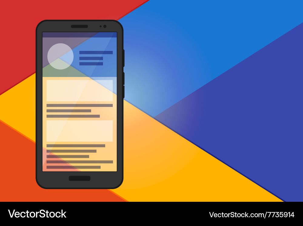 Mobile concept Royalty Free Vector Image - VectorStock