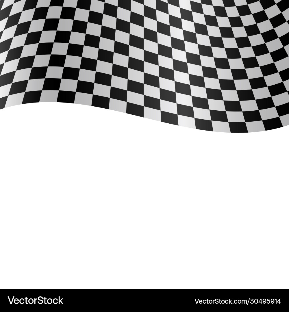 Racing flag Royalty Free Vector Image - VectorStock