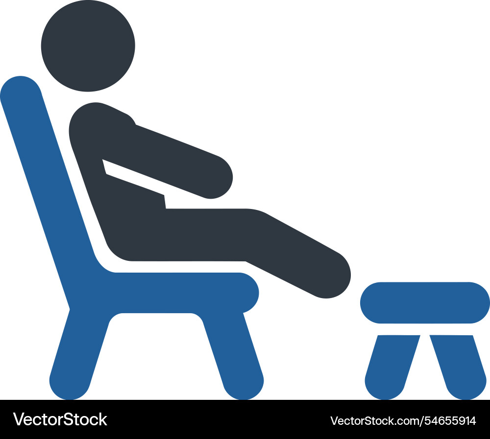 Relaxing chair icon Royalty Free Vector Image - VectorStock