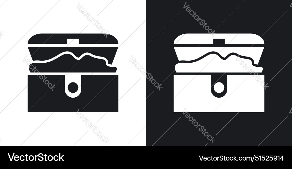 Treasure chest icon Royalty Free Vector Image - VectorStock