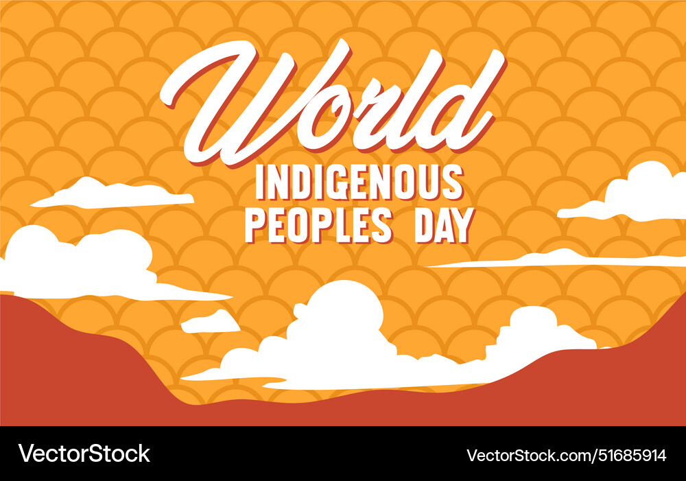 World indigenous peoples day for all Royalty Free Vector