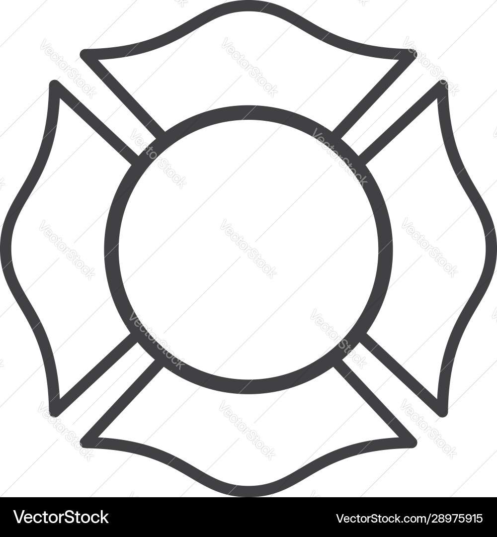 Blank fire rescue department logo base Royalty Free Vector