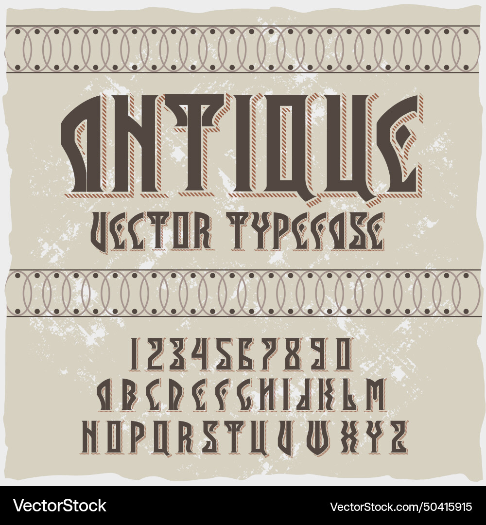 Good handcrafted font for any label design Vector Image