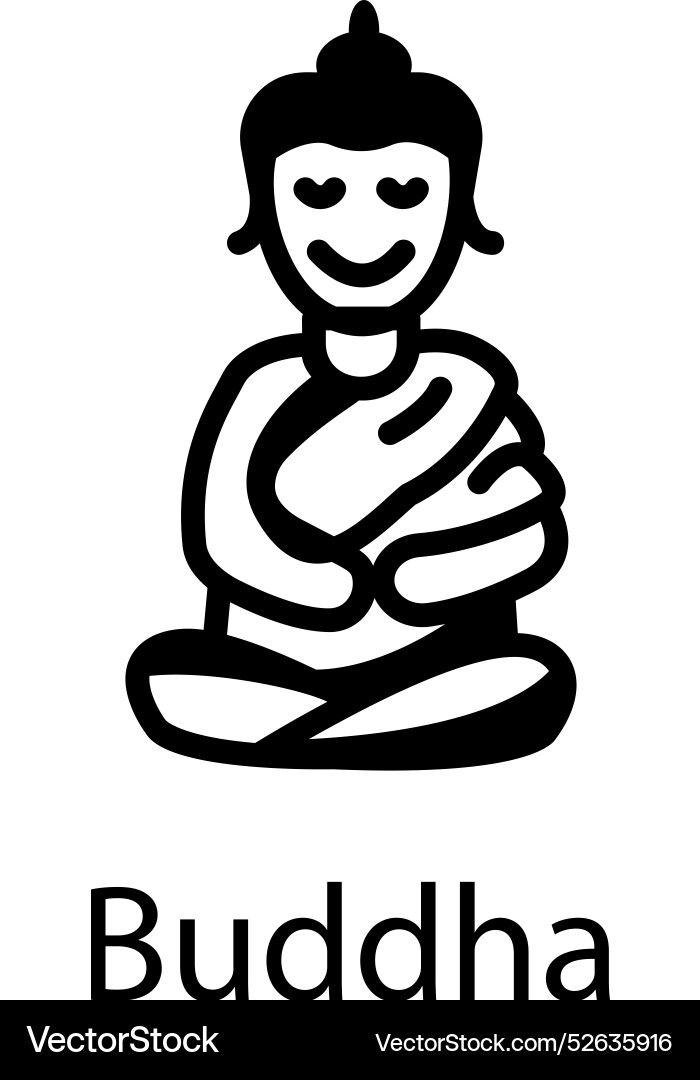 Buddha Royalty Free Vector Image - VectorStock