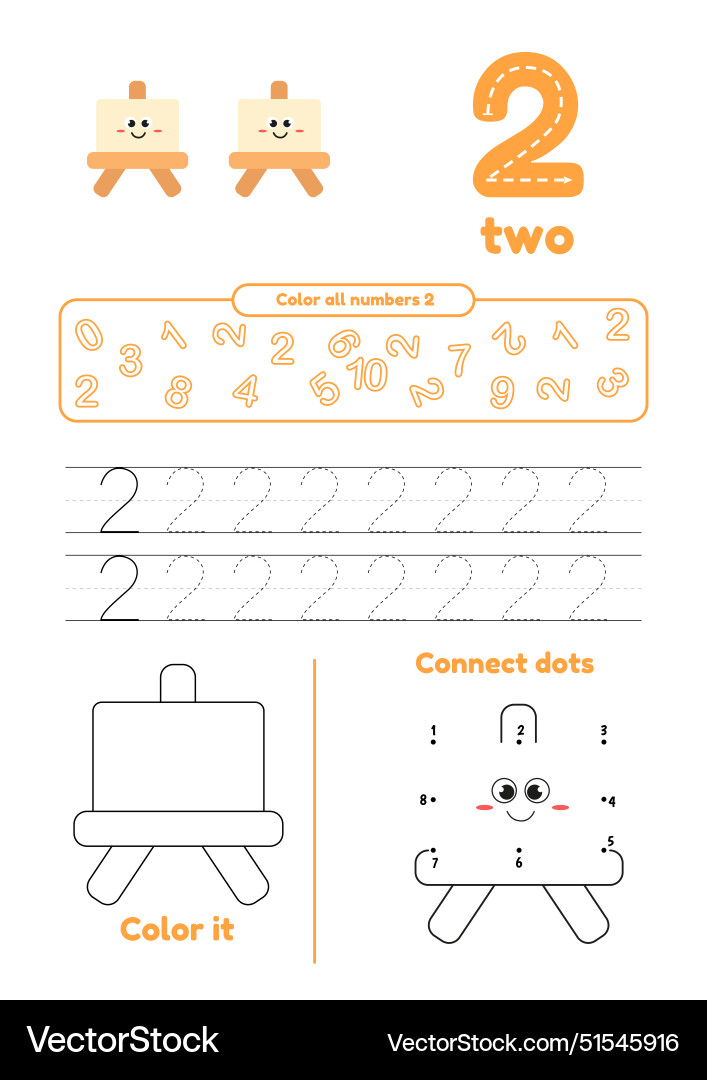 Tracing Number 2 Vector Images (over 290)