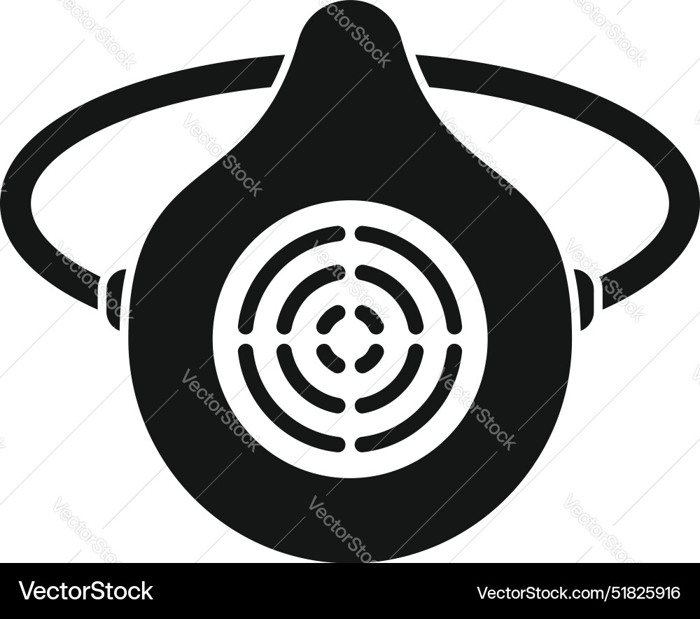Medical protective respirator mask preventing Vector Image