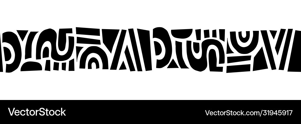 Black Geometric Border Royalty Free Vector Image