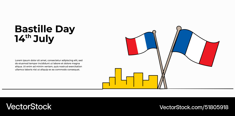 French flagmodern flat Royalty Free Vector Image