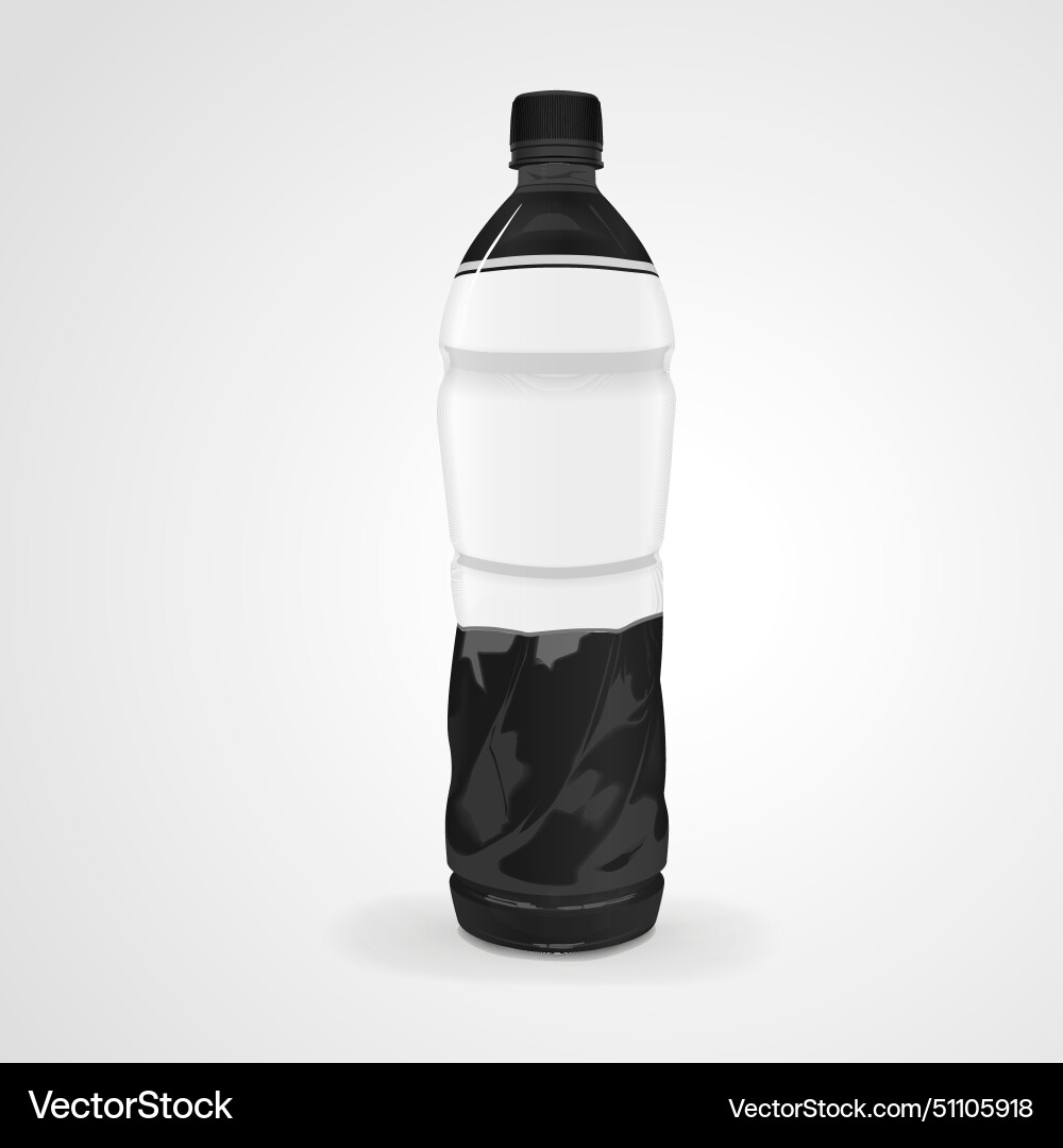 Plastic beverage bottle Royalty Free Vector Image