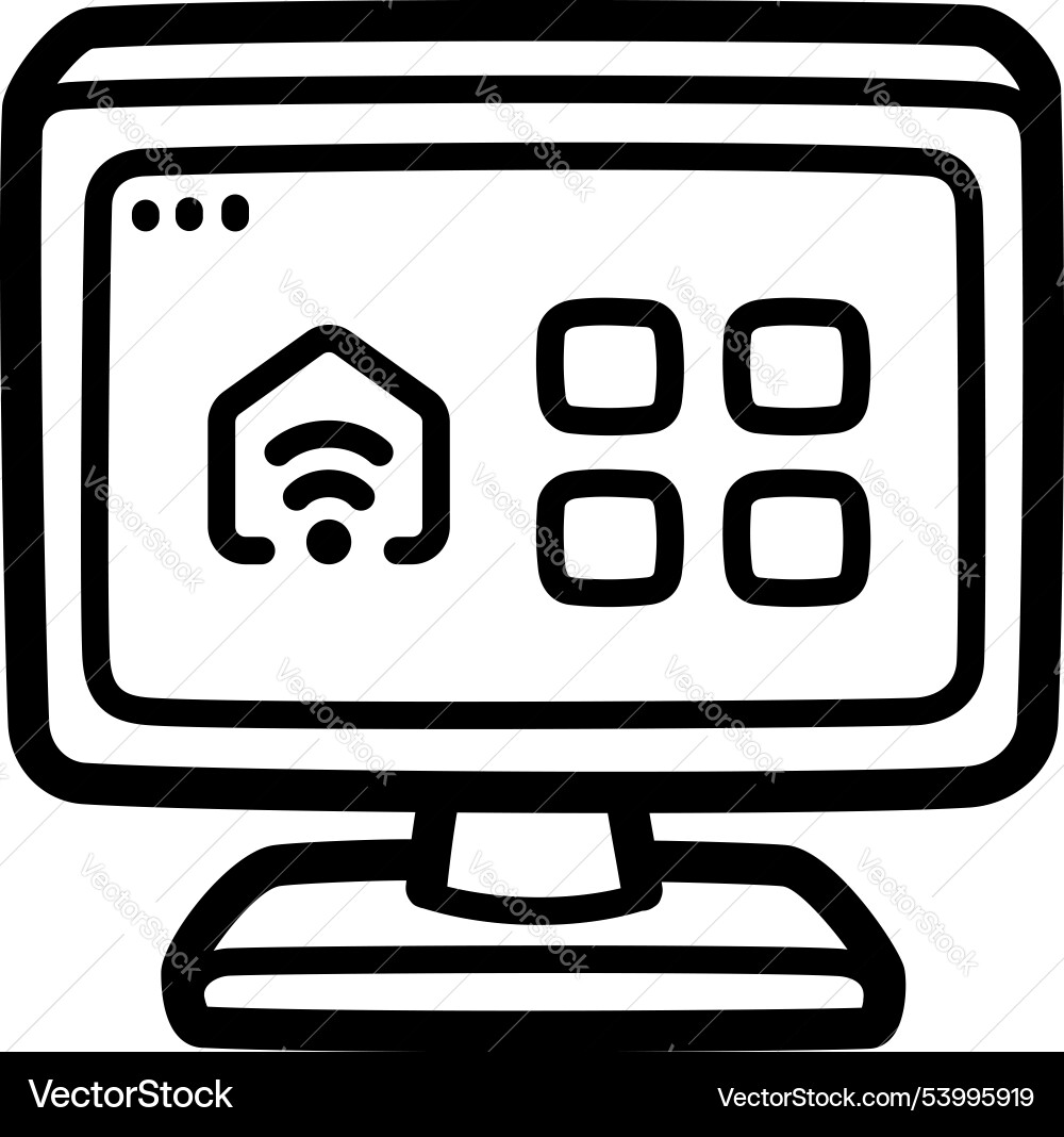 Dashboard - home automation icons Royalty Free Vector Image