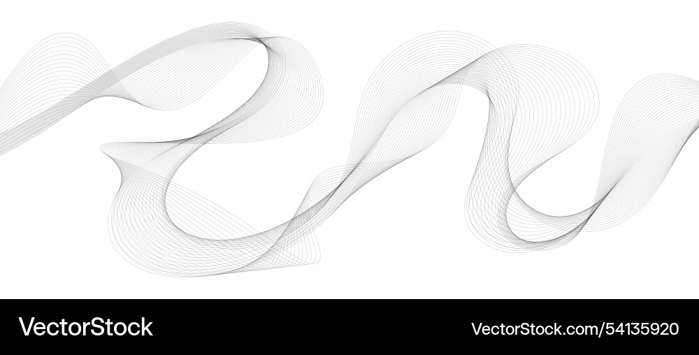 Abstract curved lines of fluid motion Royalty Free Vector