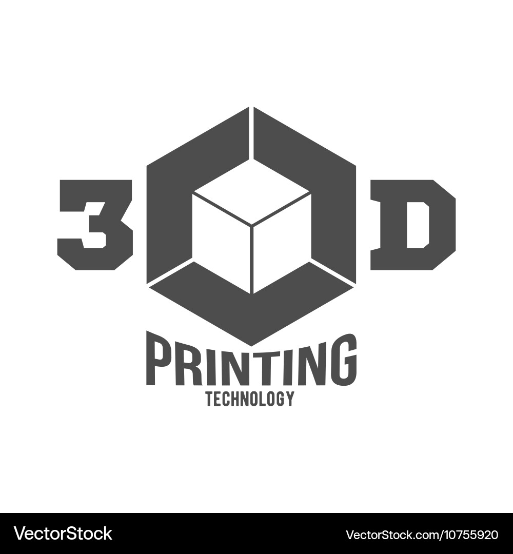 Modern printer badges logotypes and icons Vector Image