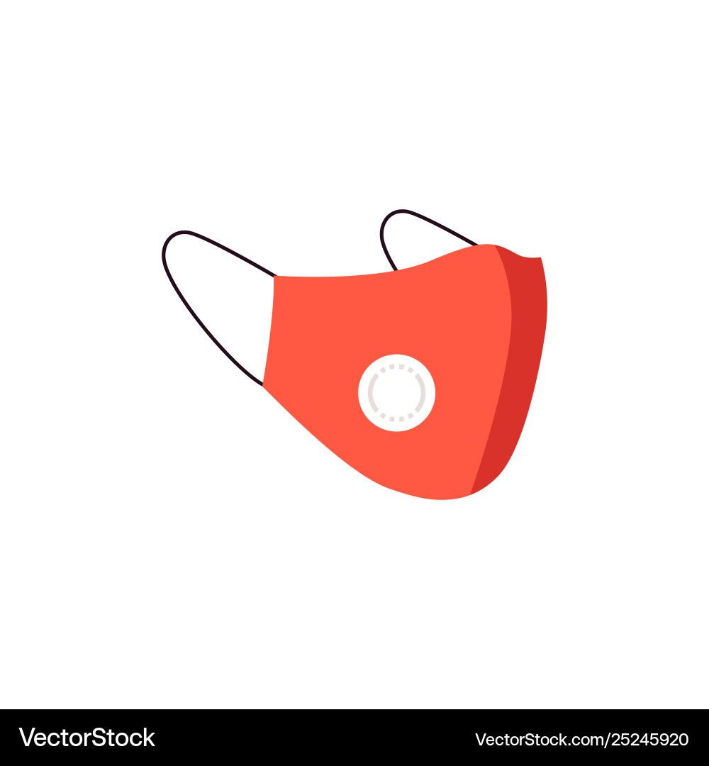 Red N95 Dust Mask - Protective Respiratory Face Co