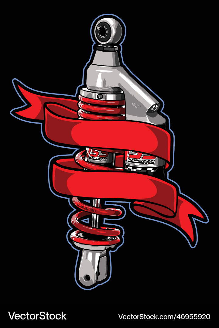 Shockbreaker and ribbon art Royalty Free Vector Image