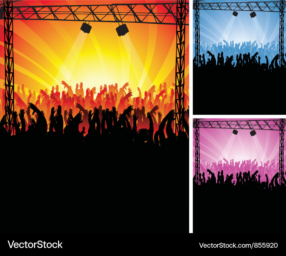 Vibrant Music Event Poster – Free Vector | VectorStock
