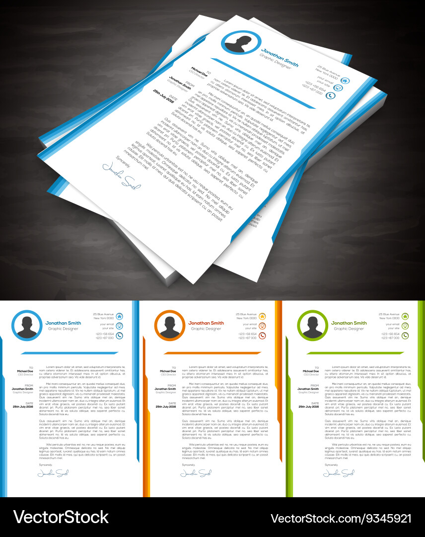 Cover letter Royalty Free Vector Image - VectorStock