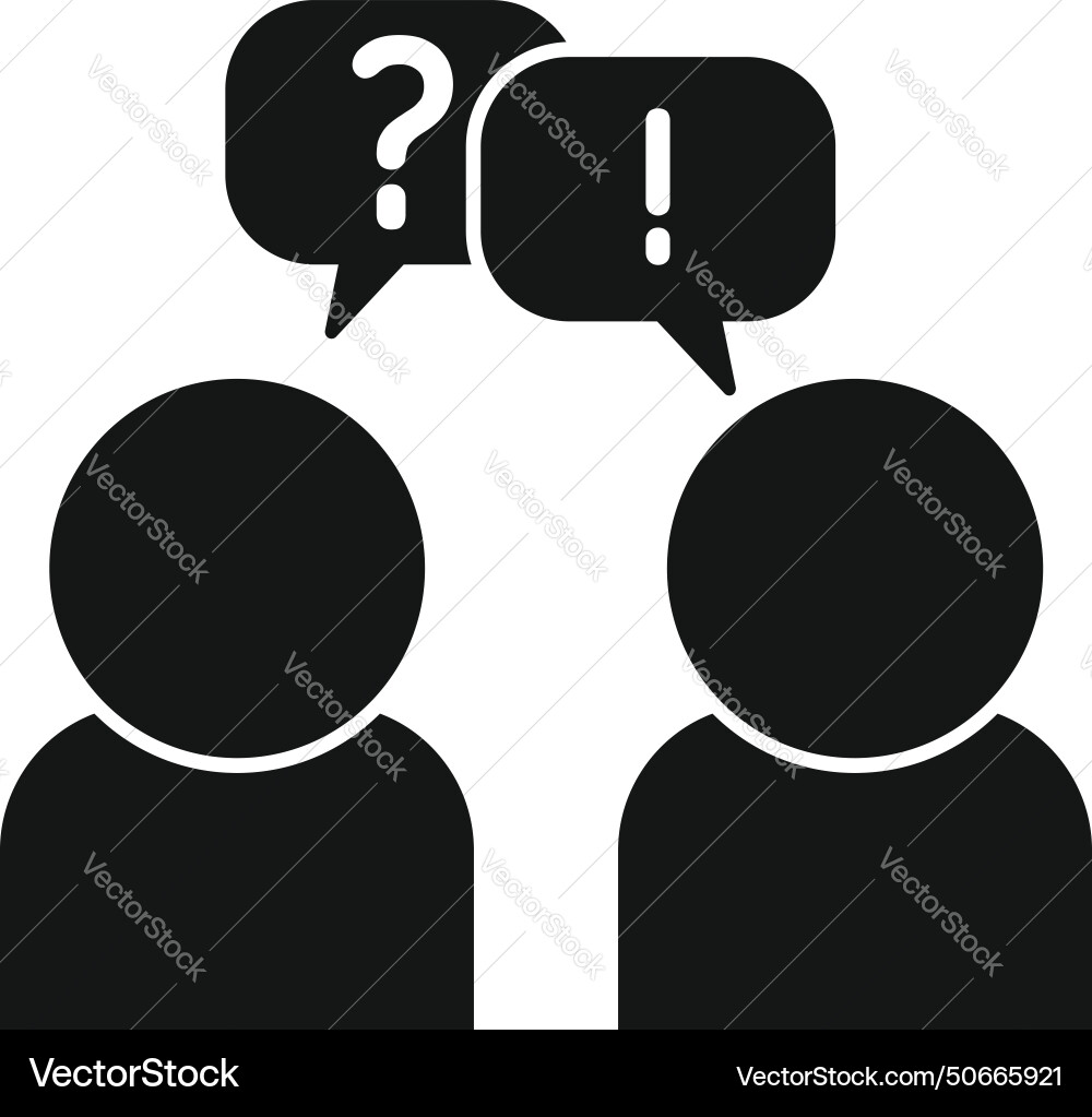 Process evidence icon simple guess job Royalty Free Vector