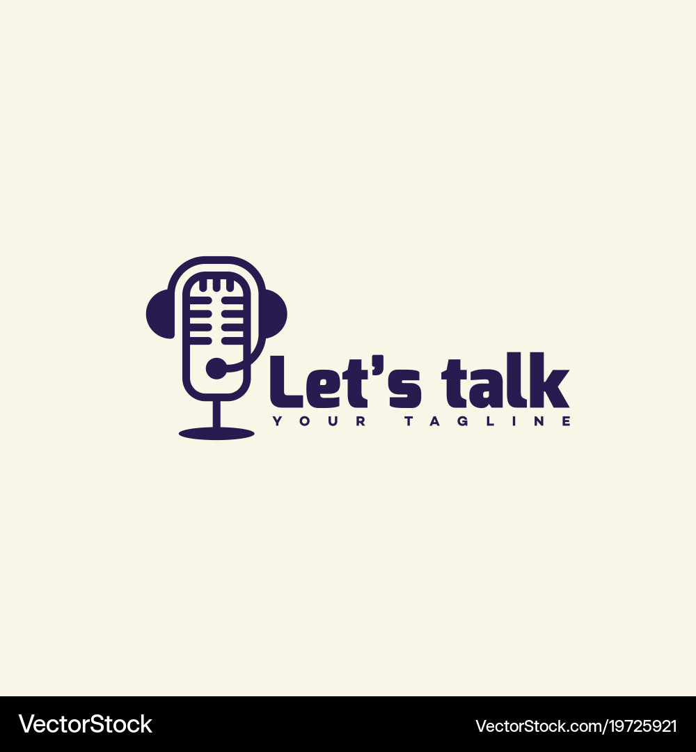 Reden Sie Logo Lizenzfreies Vektorbild - VectorStock