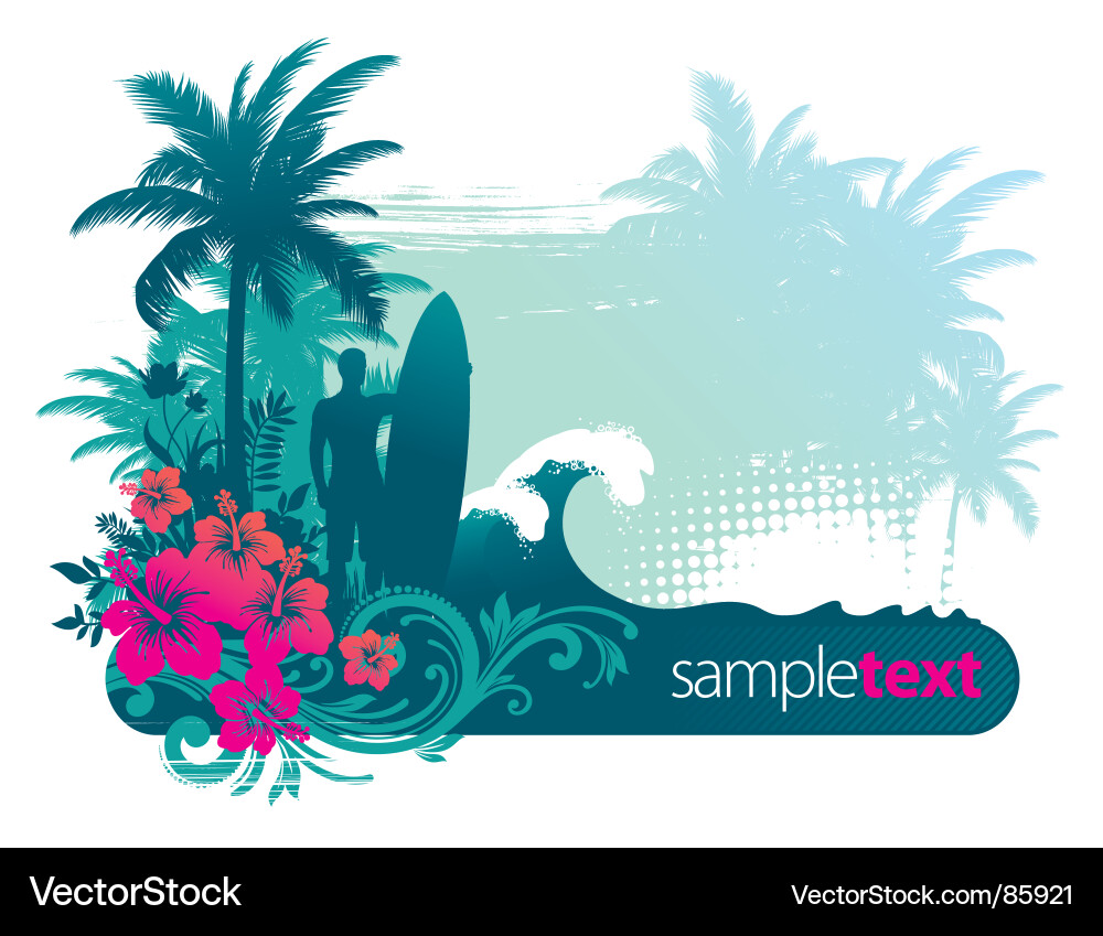 Surfer Royalty Free Vector Image - VectorStock