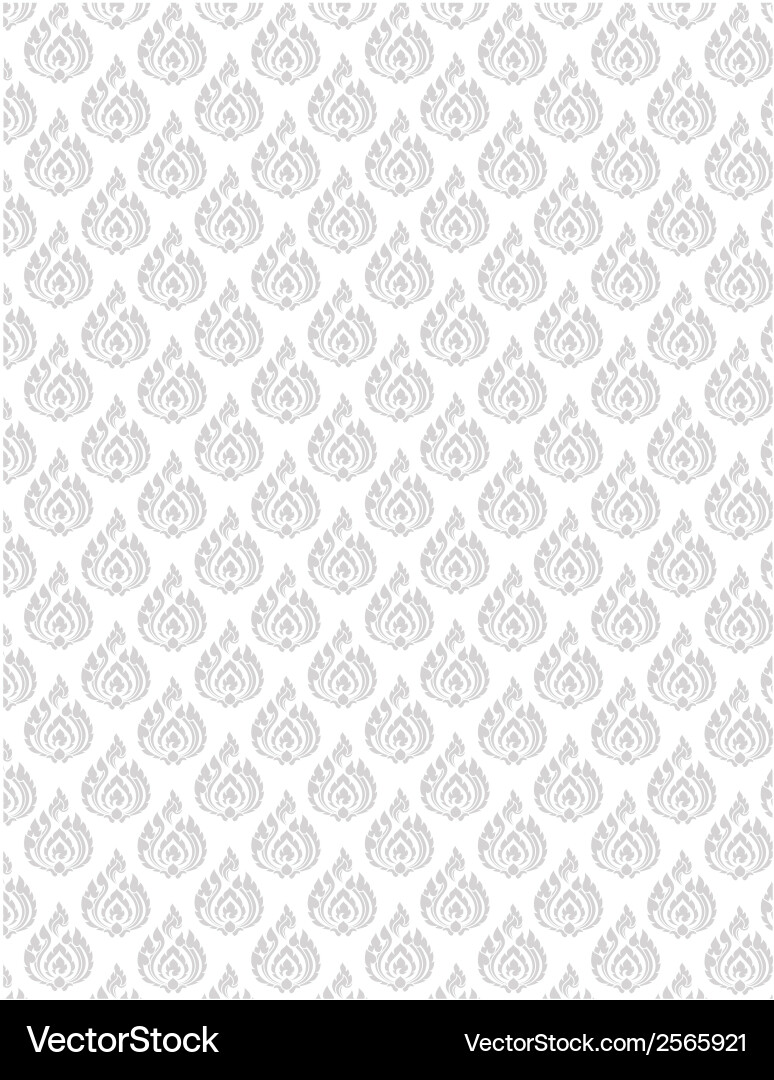 Thai Floral Pattern Royalty Free Vector Image - VectorStock