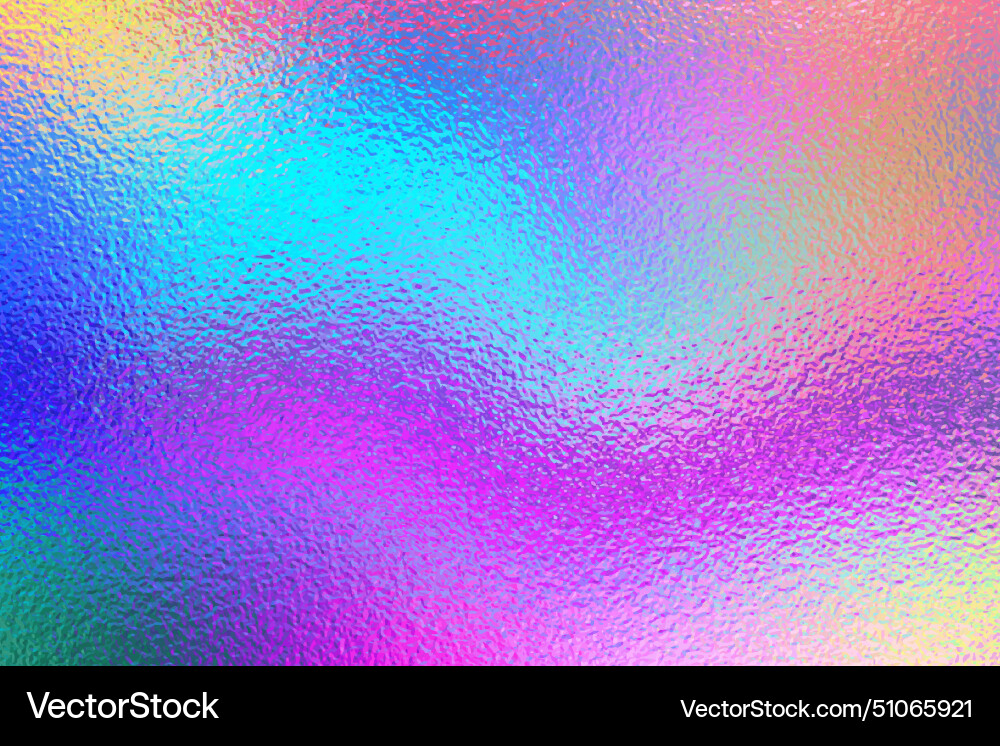 Vibrant hologram foil texture Royalty Free Vector Image