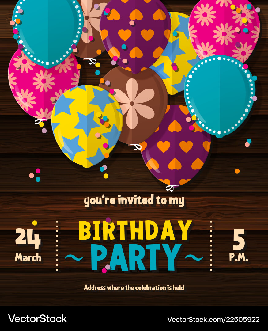 Birthday Party Invitation Card Design - Infoupdate.org