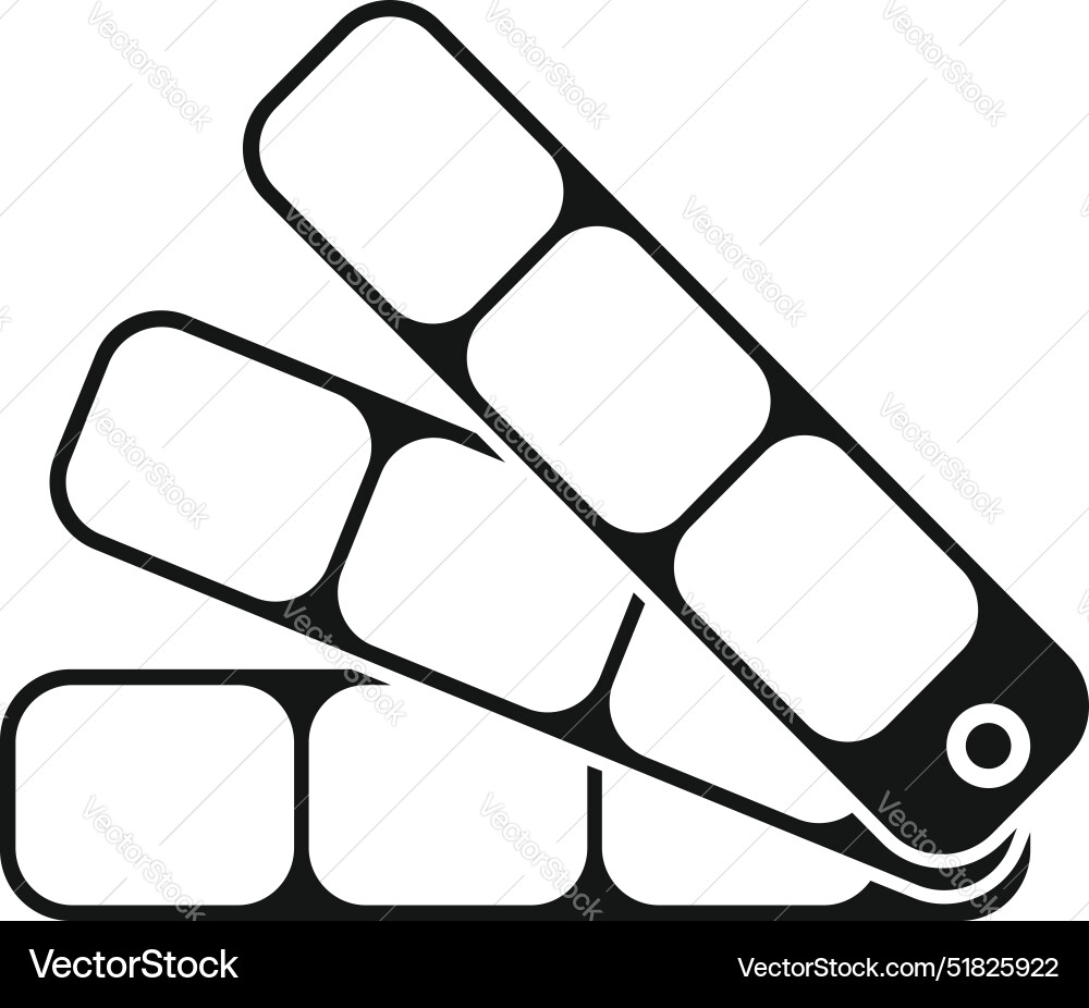 Color palette guide showing different colors Vector Image