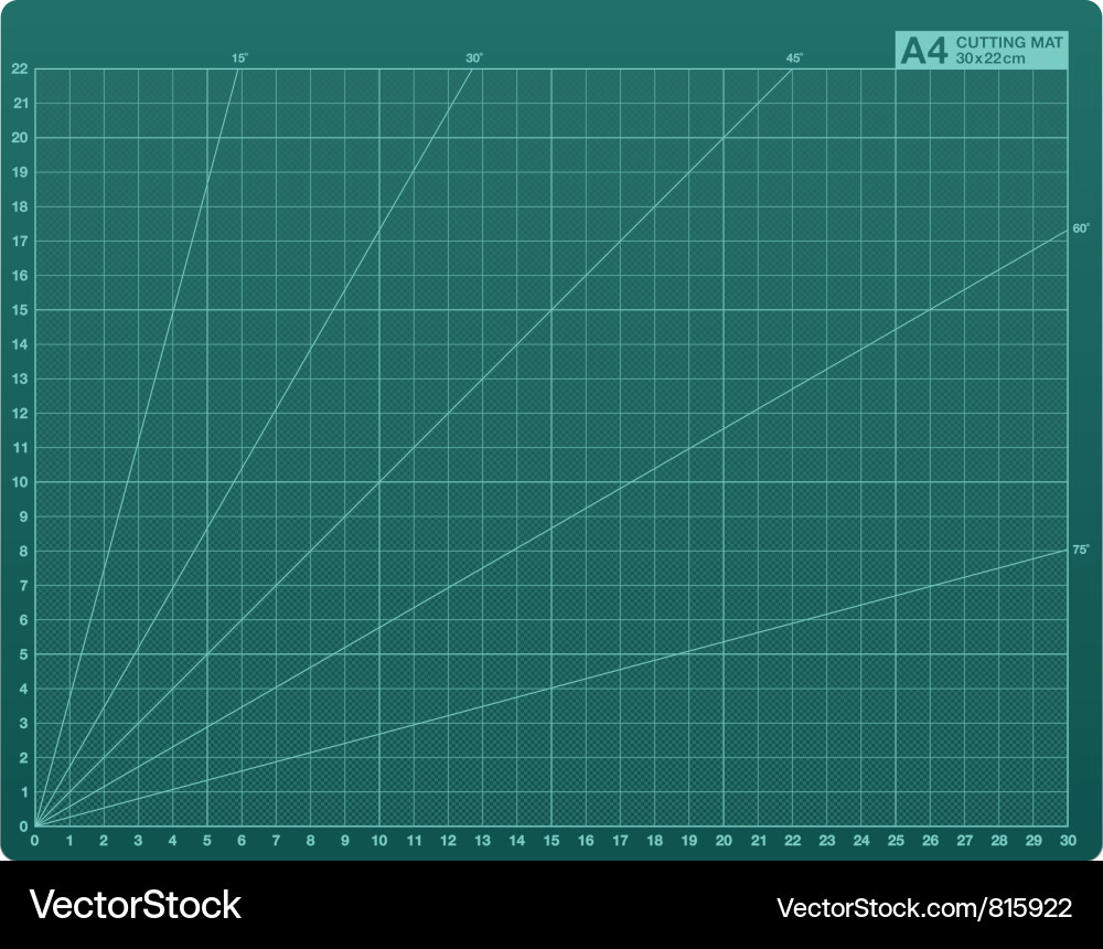 Cutting mat a4 Royalty Free Vector Image - VectorStock