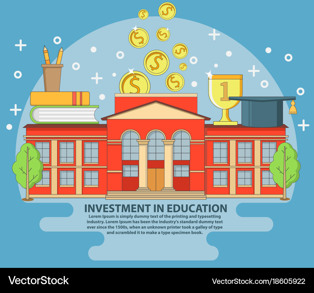 Education Investment Concept Royalty Free Vector Image