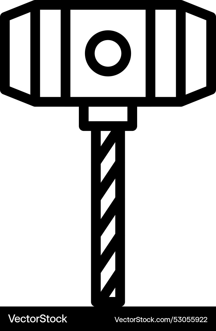 Hammer icon design Royalty Free Vector Image - VectorStock