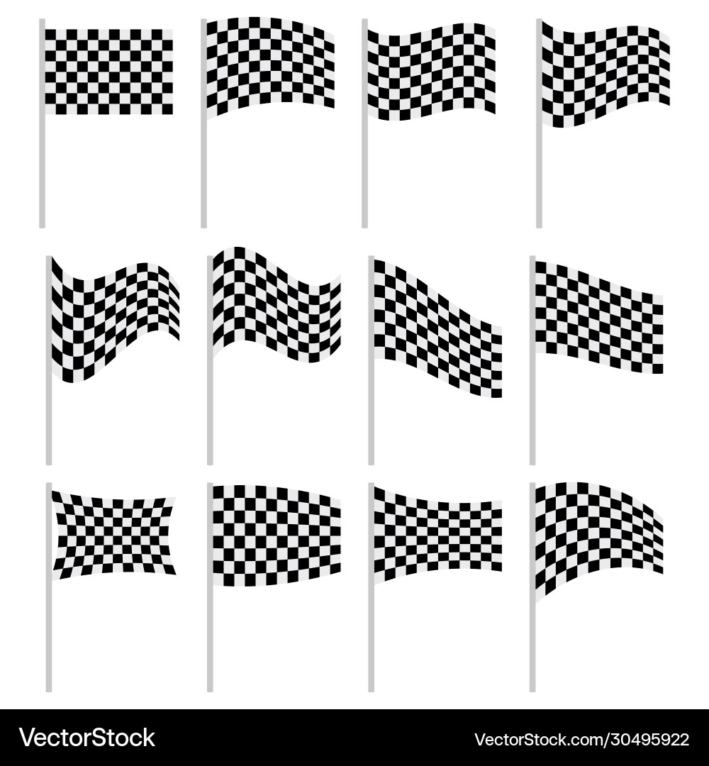 Racing flag Royalty Free Vector Image - VectorStock