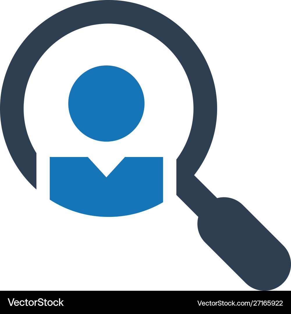 Search job icon Royalty Free Vector Image - VectorStock