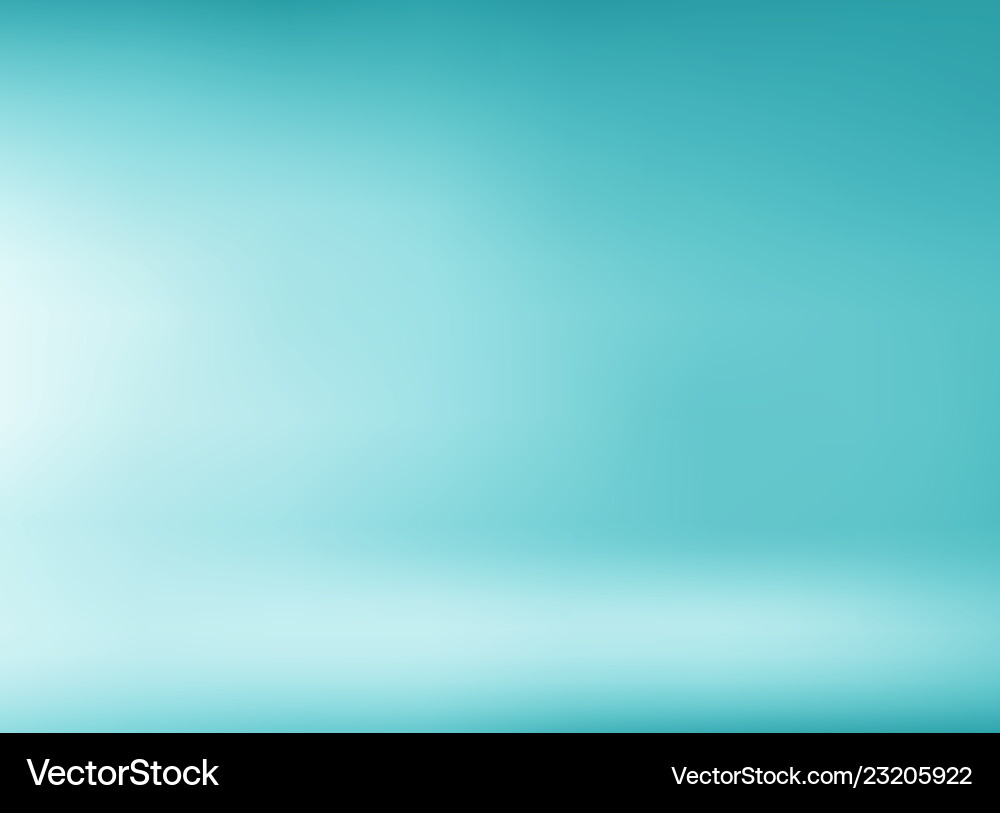 Studio room green mint color background with soft Vector Image