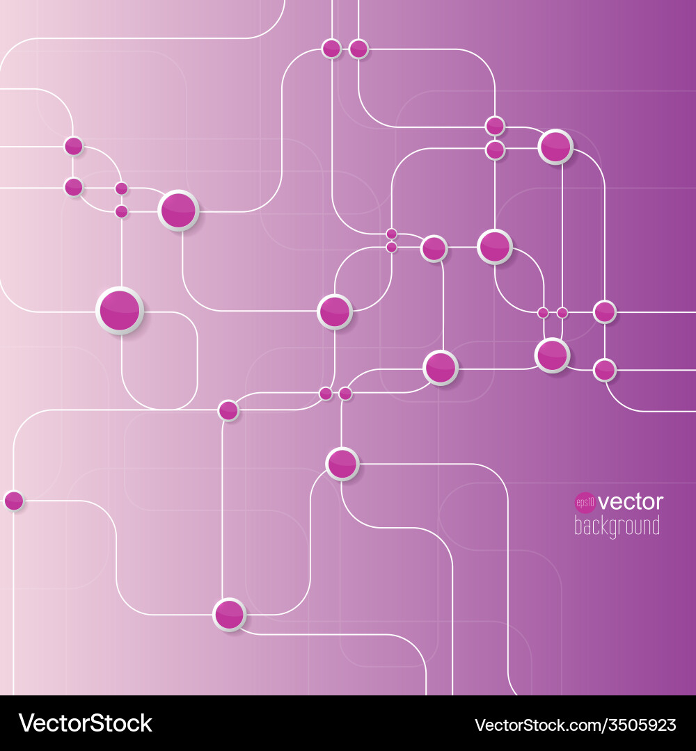 Abstract background with glossy buttons and curved