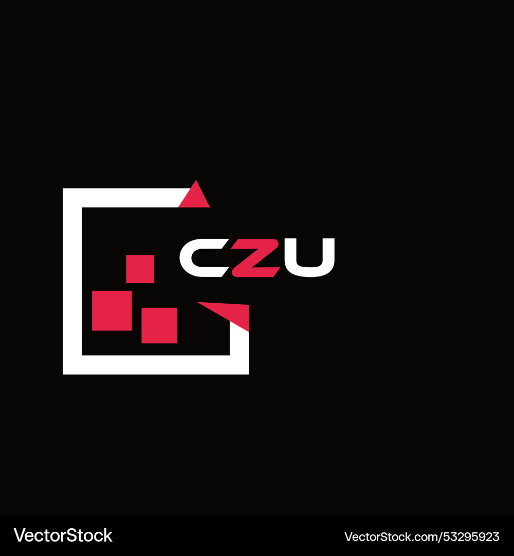 Czu creative minimalist letter logo unique Vector Image
