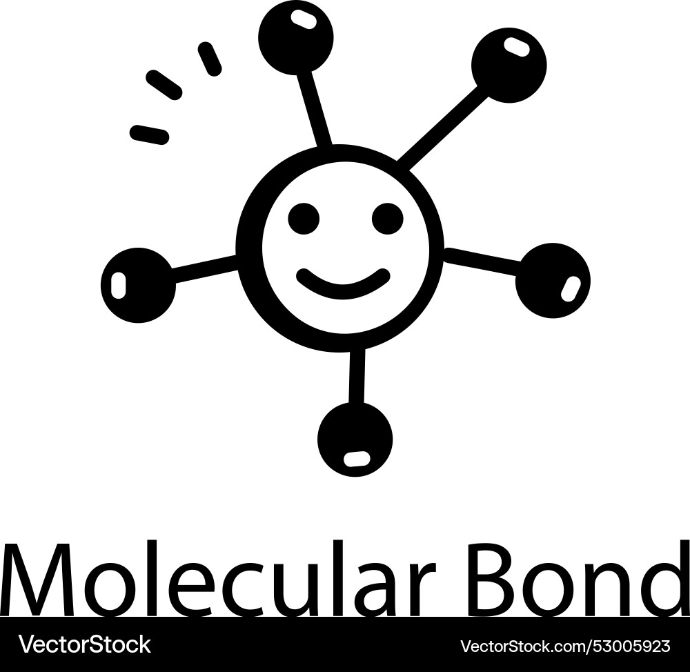Molecular bond Royalty Free Vector Image - VectorStock