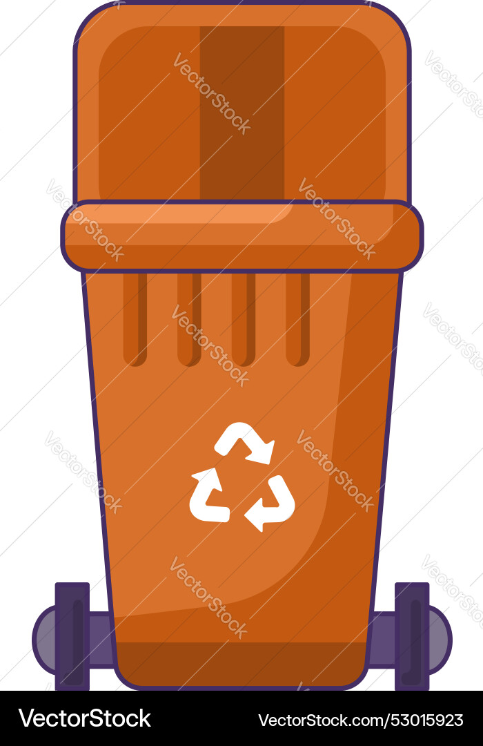 Opened transportable textile waste container Vector Image