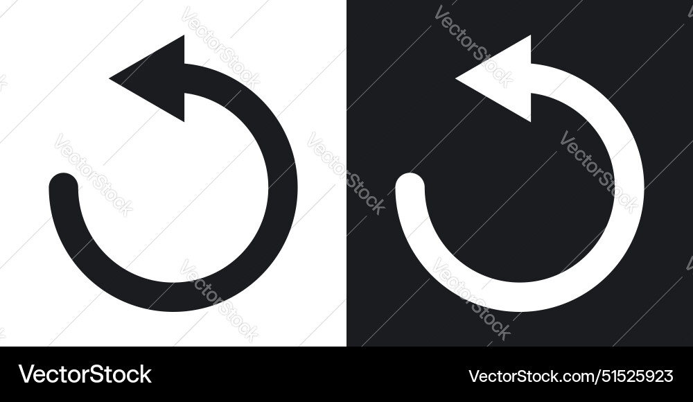 Undo icon Royalty Free Vector Image - VectorStock
