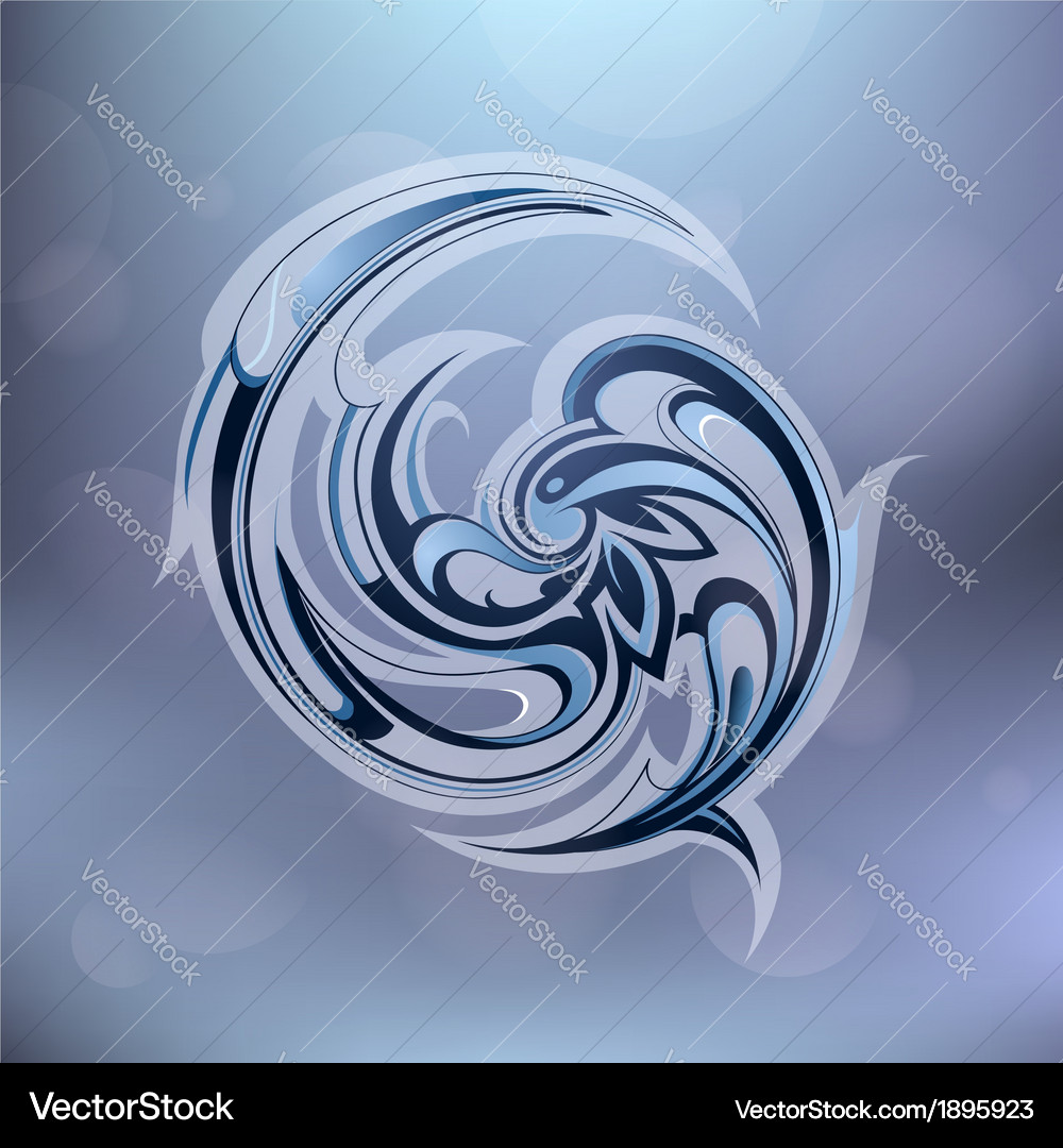 Water swirl Royalty Free Vector Image - VectorStock