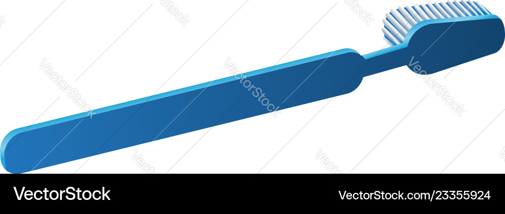 Blue toothbrush icon cartoon style Royalty Free Vector Image