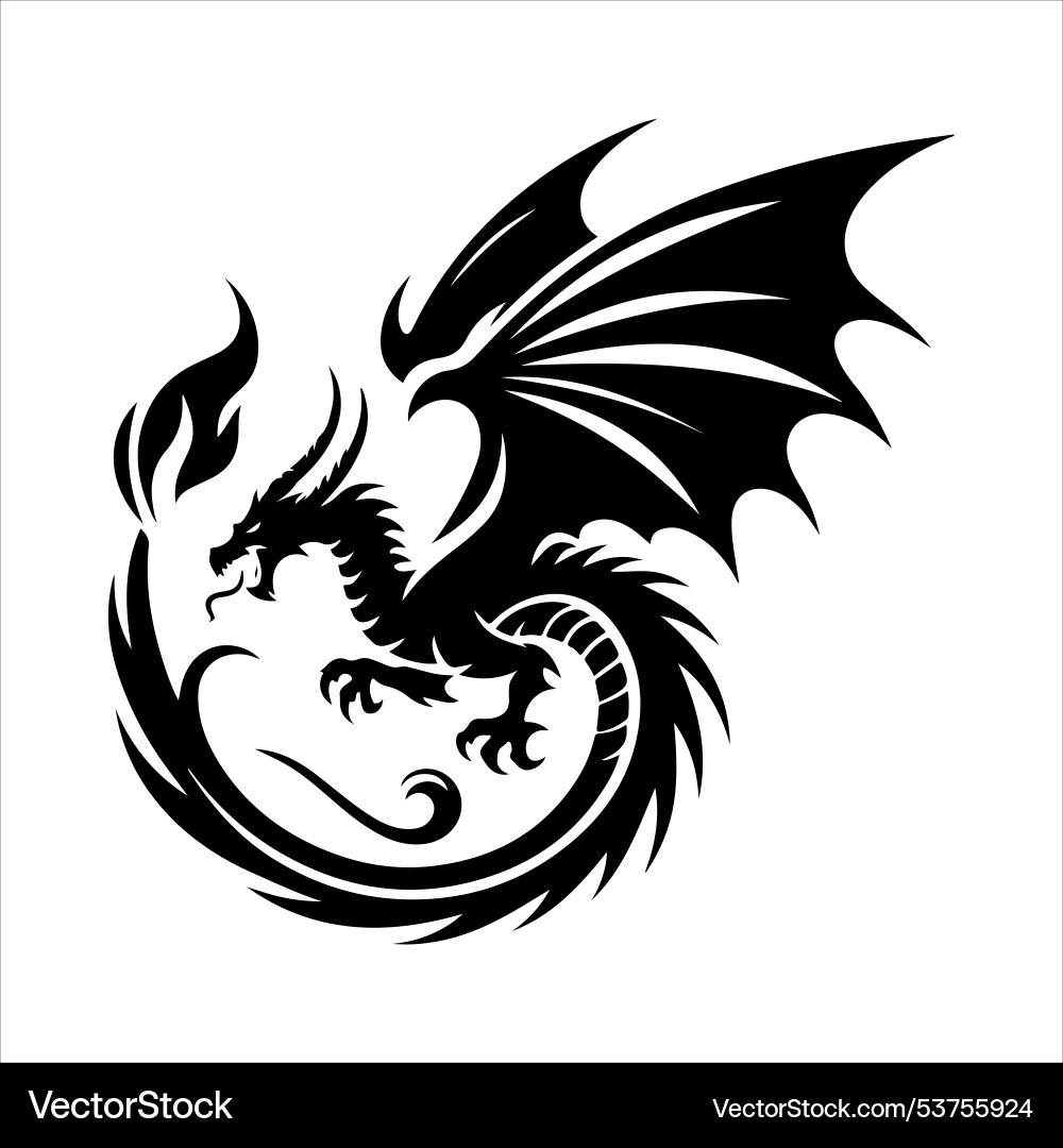 Dragon icon file Royalty Free Vector Image - VectorStock