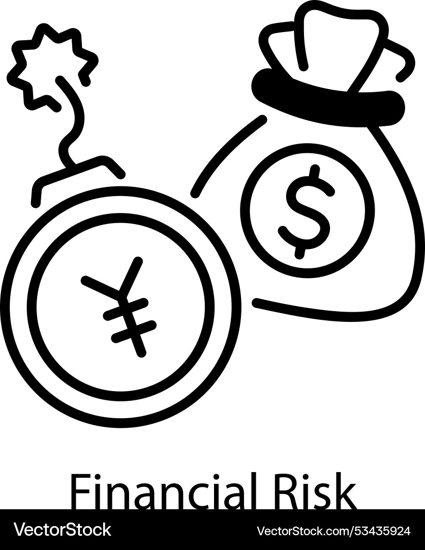 Financial risk Royalty Free Vector Image - VectorStock