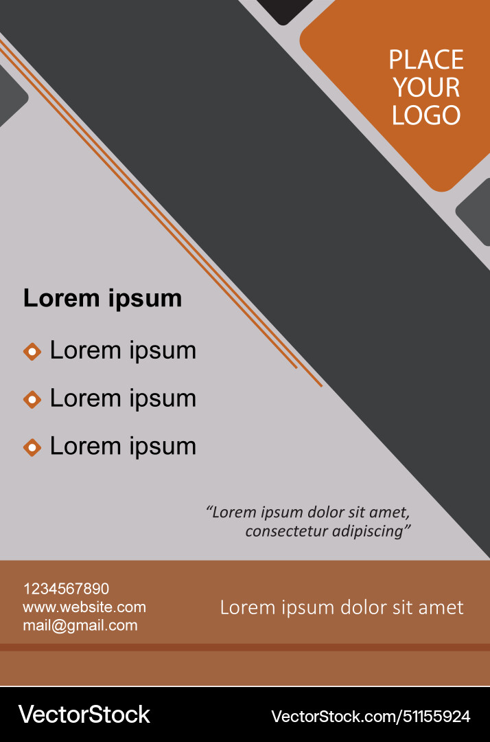 Flyer design Royalty Free Vector Image - VectorStock