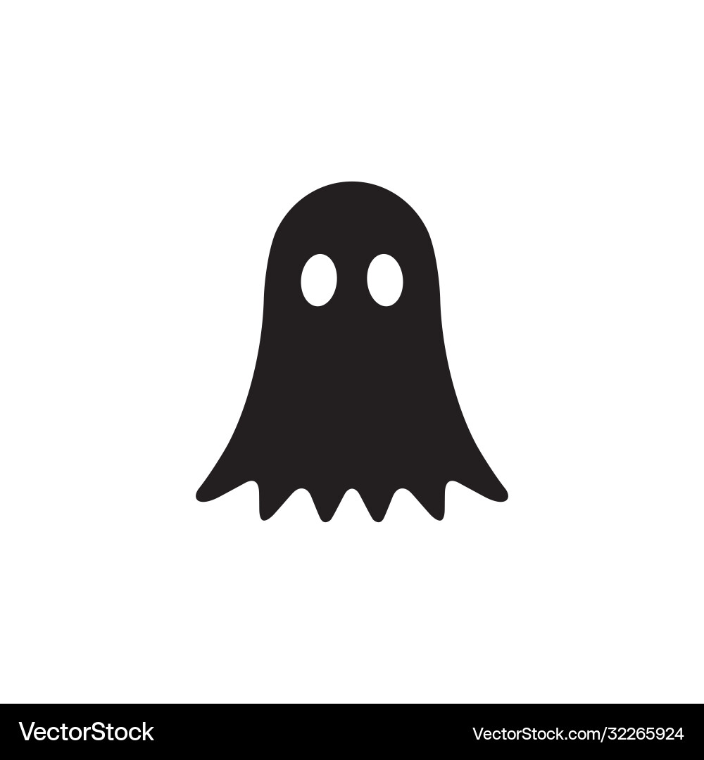 Ghost icon design flat Royalty Free Vector Image