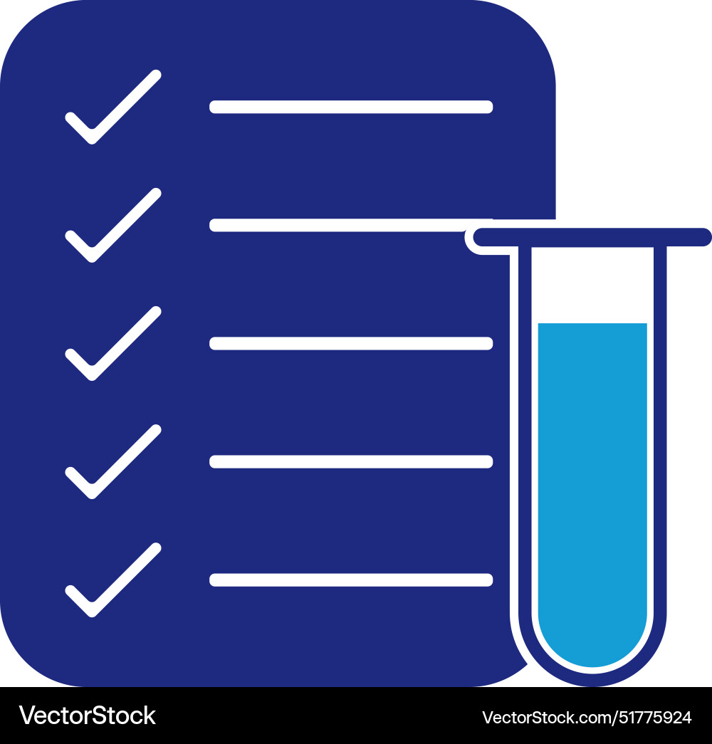 Laboratory report icon Royalty Free Vector Image
