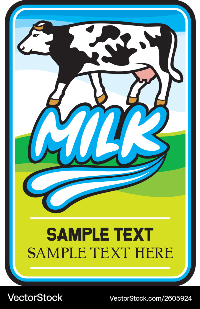 Milk design Royalty Free Vector Image - VectorStock